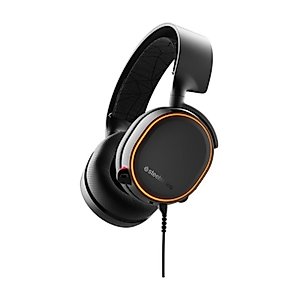 SteelSeries Arctis 5 Gaming Headset - RGB Illumination - DTS Headphone: X v2.0 Surround for PC and PlayStation 5, PS4 - Black