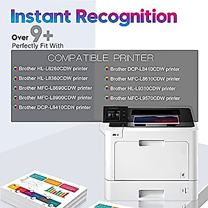 ONLYU Compatible Toner Cartridge Replacement for Brother TN436 TN436BK TN433 TN436BK TN431 for HL-L8360CDW MFC-L8900CDW HL-L8360CDWT HL-L8260CDW HL-L9310CDW MFCL8610CDW MFCL9570CDW Printer (4-Pack)