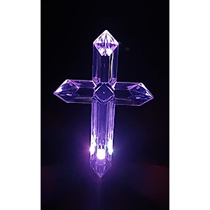 Starry Illuminate 1 PCS Solar Color Changing Big Cross Style Garden Stake Light
