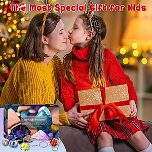 Gemstones Party Favors for Kids Prize Box Birthday Party Supplies,Classroom Rewards Goodie Bag Fillers,15 Pack Natural Stone&Crystal with Keychains for Kids Backpack,Educational Geographic Gift