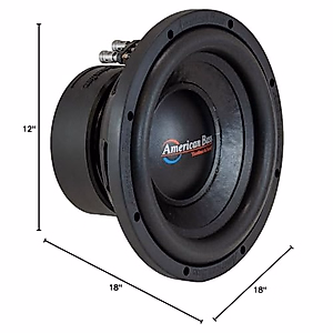 American Bass Usa XO 1044 600 Watt Max Dual 4Ohm 10 Inch Subwoofer, Black