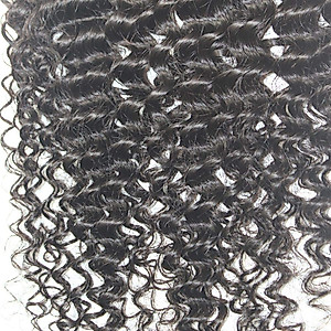Forawme 100 Remy Curly Hair Extensions Clip In #1B Black 20 Inch 120g 8pcs/lot 20 Clips Hair Extensions