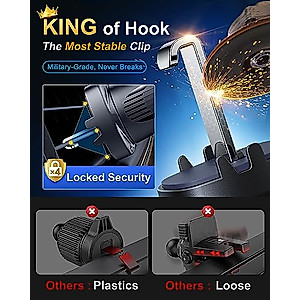 [2024 Newest Upgraded] for MagSafe Car Vent Mount HTU [Best Magnets] Car Phone Holders for iPhone, Hook Handsfree 360° Rotation Magnetic Phone Holder Car for iPhone 15 14 13 12 Pro Max Plus Mini,Black