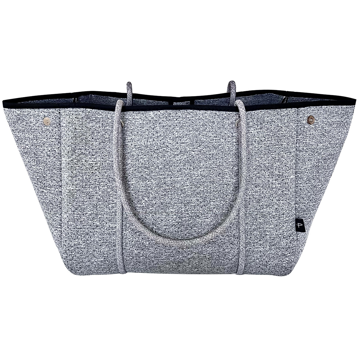 Large Neoprene Tote Bag for Women – Pole Tribe‘s Lightweight Tote Neoprene Beach Bag, Travel Tote, Pool or Office Bag. Large - 6 gallon Size (Badger)