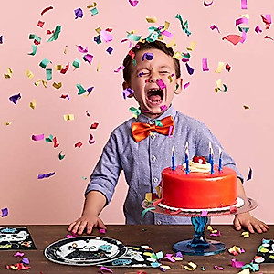 WERNNSAI Watercolor Video Game Party Plates and Napkins - Gaming Birthday Party Supplies for Boys Game Lovers Disposable Dinner Dessert Cake Paper Plates Lunch Napkins Serves 16 Guests 48 PCS