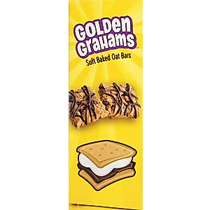 Golden Grahams S'mores Soft Baked Oat Bars, Chewy Snack Bars, 6 ct