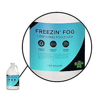 Froggy's Fog Freezin Fog, Low-Lying Ground Fog Fluid for Professional and Home Haunters, Theatrical Effects, and More, 1 Gallon