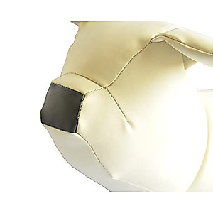 Dog Mannequins, PU Leather Standing Dog Model Flexible Stretch Dog Mannequins to Display Dog Apparel Pet Clothes, Dog Shop Supplies Bulldog Style Beige