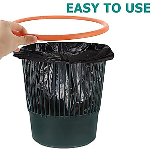 Zerodeko Trash Bin Trash Bin Trash Can Wastebasket with Pressing Ring Modern Rubbish Bin Arbage Bucket Large Capacity Waste Paper Container for Home Office Bathroom Green Trash Cans Trash Cans