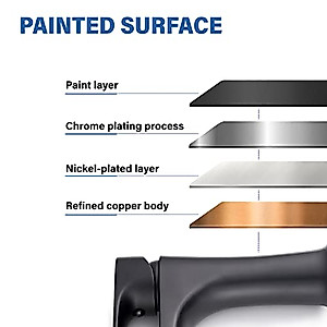 Waterfall Bathroom Faucet Black YUNDOOM Matte Black Bathroom Faucet with Pop Up Drain Single Handle One Hole or Three Holes Vanity Faucet Farmhouse RV Bathroom Vessel Basin Faucet Deck Mount