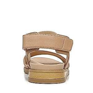 Dr. Scholl's Shoes Women's Island Life Strappy Flat Sandal,Tawny Birch Smooth,7.5