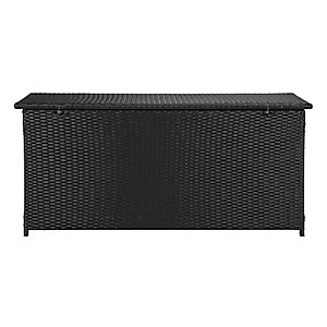 Safavieh PAT9002A Collection Cosima Black 53" 13 Gallon Outdoor Storage Deck Box