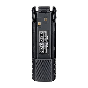 BAOFENG UV-82Two Way Radio BL-8 3800mAh Li-ion High Capacity Extended Battery with Wired Charging Port UV-82HP UV-82C MIRKIT UV-82 MK3/5 BTECH GMRS-V1 MURS-V1 etc Ham Radio