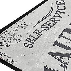 KLL Laundry Room Kitchen Floor Mats Non-Slip Modern Polyester Indoor Outdoor Area Rugs Living Room Bath Doormat Home Decor Runner Rug, 39×20in