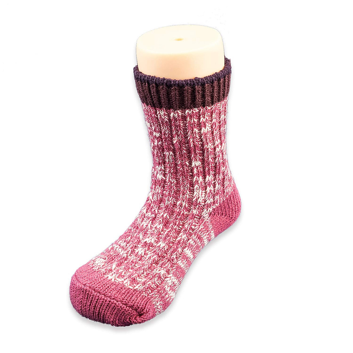 Baby Boys Girls Socks - 3 Pairs Toddler Thick Warm Seamless Chunky Knit Cotton Socks Kid Cotton Crew Socks (S(1-3Y), Girls)