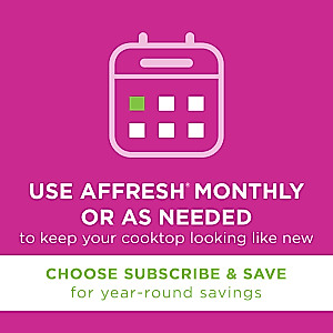 Affresh Cooktop Cleaning Kit, Safe for Glass & Ceramic Cooktops, Includes 5 oz cleaner, 5 pads, 1 scraper