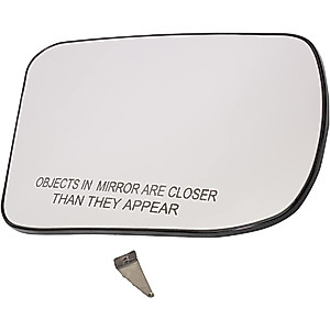 Kool Vue Mirror Glass Compatible with 2013-2018 Nissan Altima Sedan With Backing Plate Passenger Side NI1325108