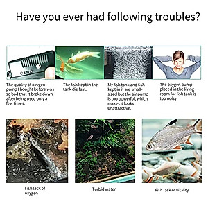 Solar Air Pump, 10V 6W Solar Oxygen Air Fountain Pump with Air Hoses and Bubble Stones, 180° Adjustable Panel, Noiseless Solar Powered Oxygenator Aerator for Fish Tank Pond Aquarium