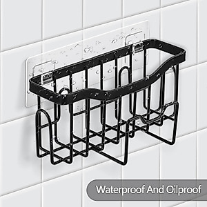 Wall Mount Replacement Transparent Hooks, Water and Oil Resistant, Not Easy to Fall Off, Suitable for Kitchen Sink Racks and Bathroom Soap Racks, No Drilling Required (Pack of 2)