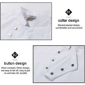 HMLOPX Chef Jacket Short Sleeve Breathable Unisex for Food Service, Caterers, Bakers and Culinary (Color : GREY, Size : XL-XLarge)