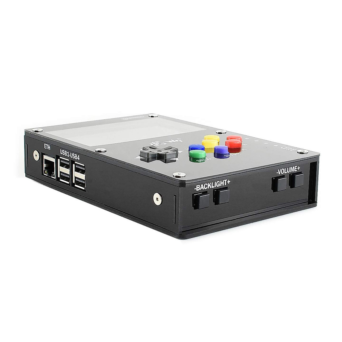 waveshare GamePi43 Portable Video Game Console Compatible with Raspberry Pi B+/2B/3B/3B+ 4.3inch IPS Display 800×480 Pixels Raspberry Pi 3B+ Included