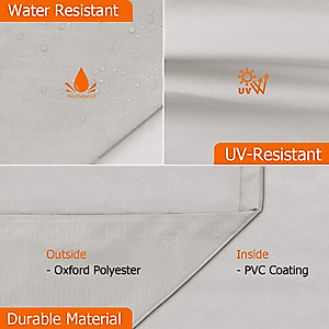 iCOVER Boat Center Console Cover Heavy Duty 600D Waterproof for Carolina Skiff, Boston Whaler, Mako, Excel Bay Pro,Wellcraft and Other Brands with Center Console up to 60"(H) X 44"(L) X 34"(W)