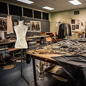 DRDINGRUI Standing Female Mannequin Body, Height Adjustable from 52'' to 67'', Pinnable Dress Form with Tripod Base for Dress Jewelry Display