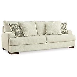 Signature Design by Ashley Caretti Contemporary Sofa with Accent Pillows, Beige