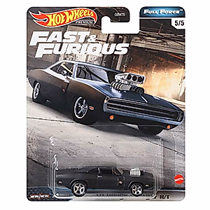 Hot Wheels Fast & Furious: Full Force Re-Release 5 Premium All-Metal Castings Real Riders Wheels in Original Packaging in One Exclusive Bundle Box [Amazon Exclusive]