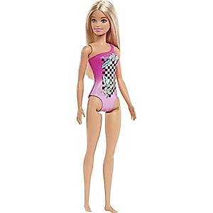 Barbie Beach Doll in Pink Swimsuit