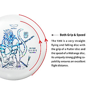 Yikun Disc Golf Mid-Range | Professional PDGA Approved Golf | Stable Discs Golf Midrange | 165-170g | Versatile Golf Disc Perfect for Outdoor Games and Competition[Dics Shade Color May Vary]