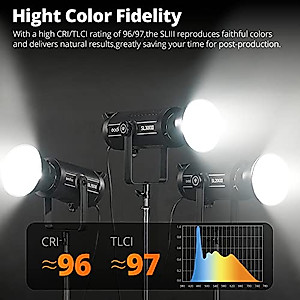 Godox SL150III SL150WIII 160W 5600K Daylight Balanced LED Video Light, with Strong Power Mode,Silent Mode, FX Effects for Newborn Photography,Portrait,Interview Lighting, Video Filming.