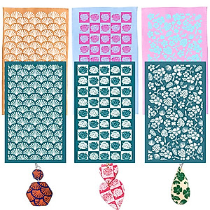 112 PCS Polymer Clay Cutters Set, findTop Silk Screen for Polymer Clay, Polymer Clay Cutters Tools for Making Earrings and DIY Crafts