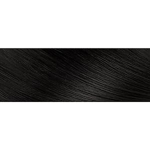 Moisture Rich Liquid Hair Color by Creme of Nature, C10 Jet Black, with Shea Butter Conditioner, 1 Application