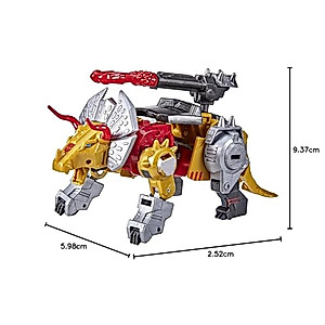 Transformers Bumblebee Cyberverse Adventures Toys Deluxe Class Dinobot Slug Action Figure, Blaster Fire Fury Action Attack, 5-inch