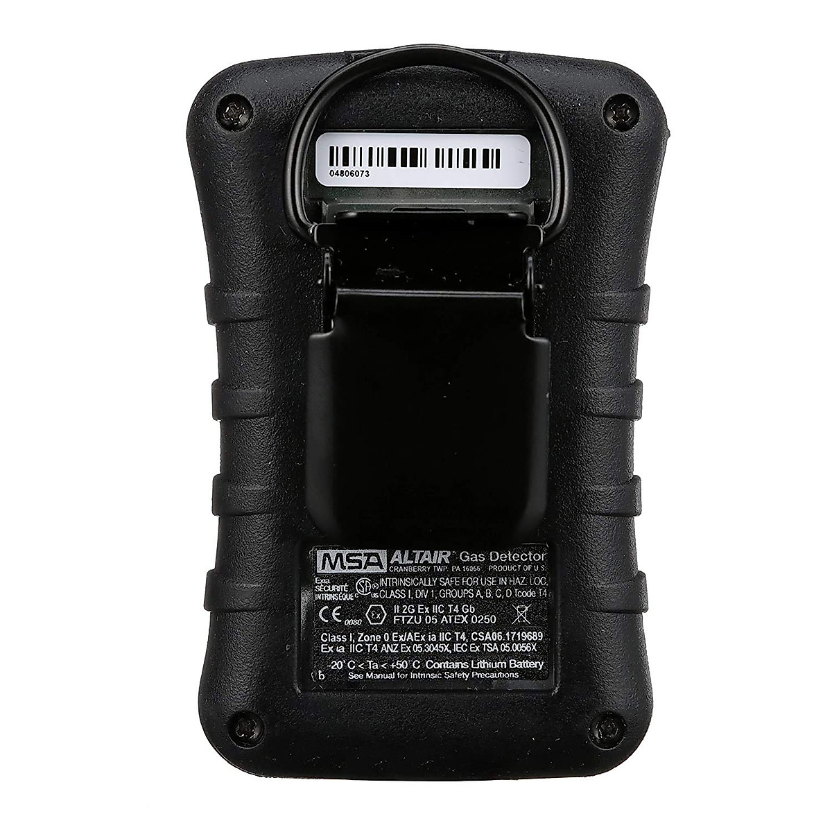 MSA 10092521 ALTAIR Single-Gas Detector - (H2S) Hydrogen Sulfide (Low: 10ppm, High: 15ppm), Color: Black, Portable Gas Monitor, Durable, UL Standard-Approved