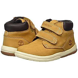 Timberland Baby Toddle Tracks Hook-and-Loop Bootie, Wheat Nubuck, 5.5 US Unisex Infant