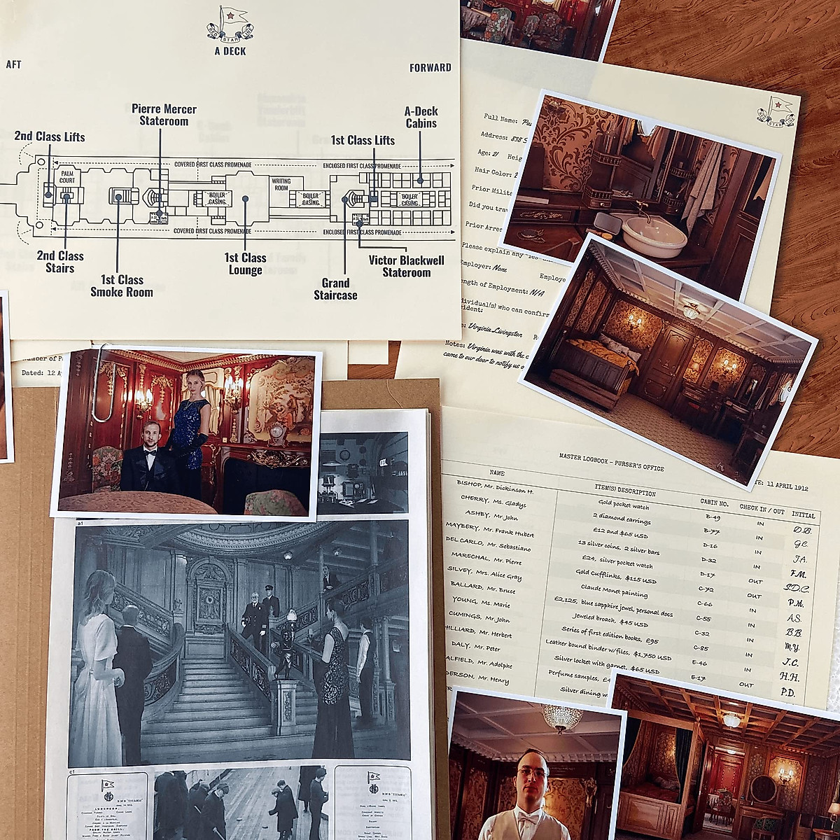Titanic Unsolved Murder Mystery Case File Game | Murder Mystery Game for Adults | Games for Adults | Detective Case Files