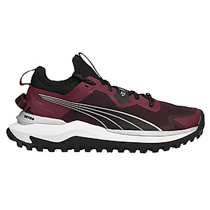 Puma Womens Voyage Nitro Running Sneakers Shoes - Black, Burgundy - Size 8 M