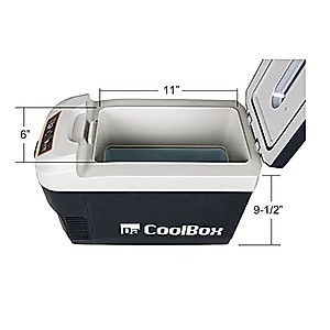 United Pacific 99121 Portable 10Qt/9.5L Thermoelectric Top Loader Cooler, Electric Plug-in Cooler & Warmer for Food & Drinks, 12V DC, 110VAC - 1 Unit