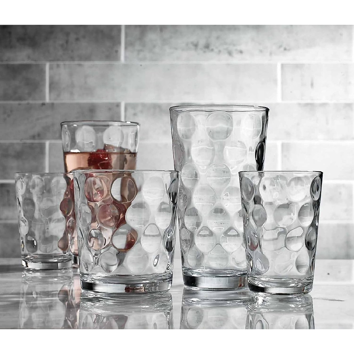 Home Essentials 12-Piece Galaxy Glassware Set