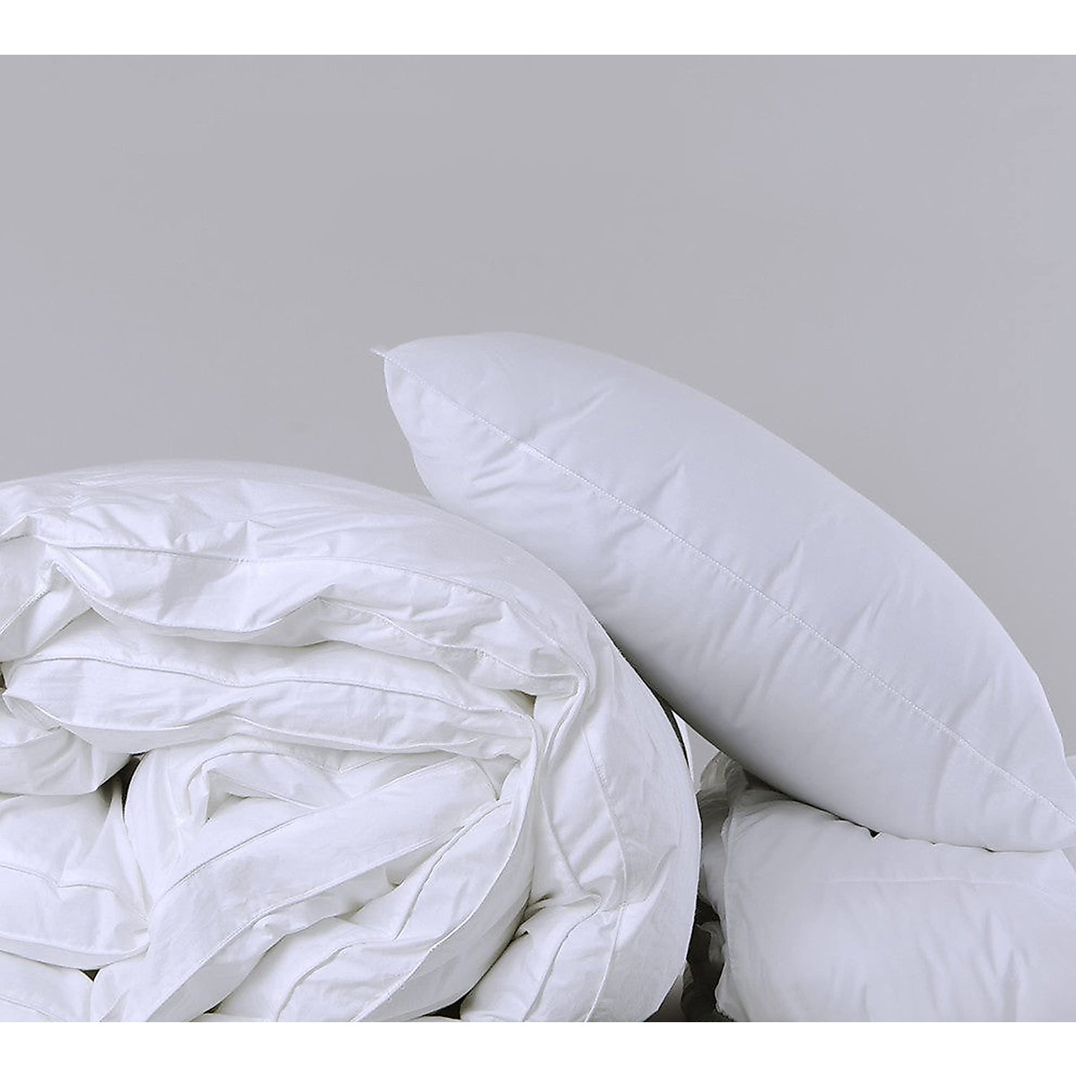 A1 HOME COLLECTIONS Vega Living-Gusset Duvet Insert 3 Piece Set-Down Alternative-Twill Weave Microfiber Cover & 2 Satin Weave Organic Cotton Pillow Protector-Noiseless-Oeko-Tex Certified