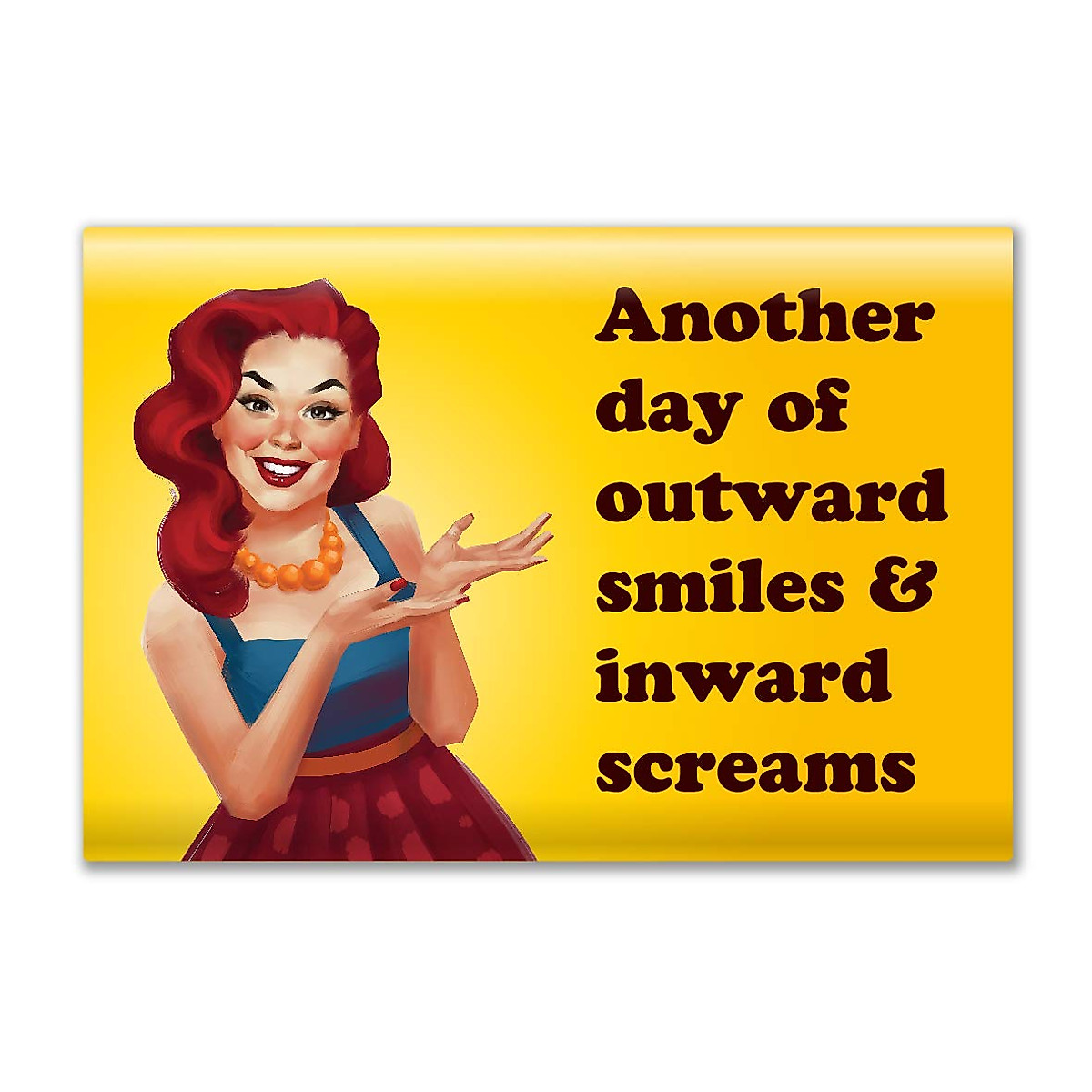 4 Pack Refrigerator Magnets - Funny Fridge Magnet - Perfect Housewarming Gift, or Gift for Women Friends