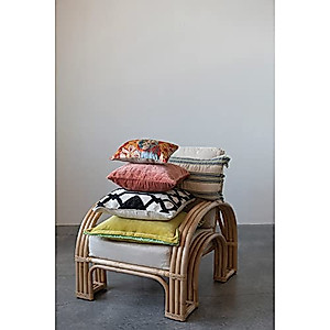 Creative Co-Op Woven Wool and Cotton Pillow with Pattern