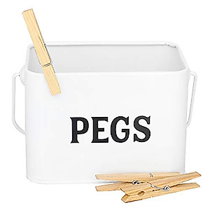 Home Basics CS37374 Peg Holder, 7.75" x 4.5" x 4.5", White