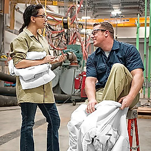 KleenGuard 49004 A20 Breathable Particle-Pro Coveralls, Zip, X-Large, White (Case of 24)