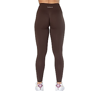 AUROLA Dream Collection Workout Leggings for Women High Waist Seamless Scrunch Athletic Running Gym Fitness Active Pants Java Coffee S