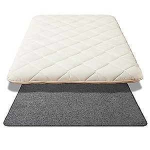 Dr.Futon Japanese Floor Futon Mattress Traditional Cotton Shikibuton Foldable Roll Up Bed Queen