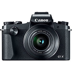 Canon PowerShot G1 X Mark III Digital Camera (2208C001), 64GB Memory Card, Card Reader, Deluxe Soft Bag, Flex Tripod, Hand Strap, Memory Wallet, Cleaning Kit (Renewed)