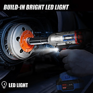 Vniissok Cordless Impact Wrench, 1000N.m(740ft-lbs) High Torque Brushless Impact Gun with 2 x 4.0Ah Batteries, Electric Impact Driver for Car Tires Truck Mower